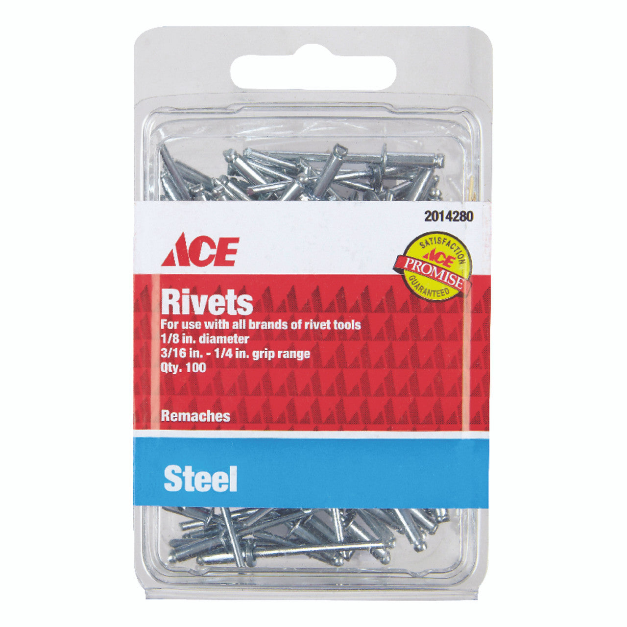 ACE Steel Rivets 1/8 x 1/4 - 100 Pack – Miller Industrial