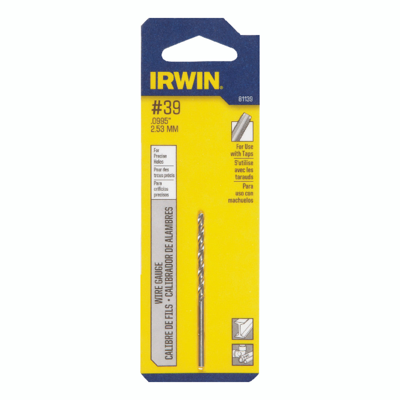 Irwin #39 High Speed Steel Drill Bit – Miller Industrial
