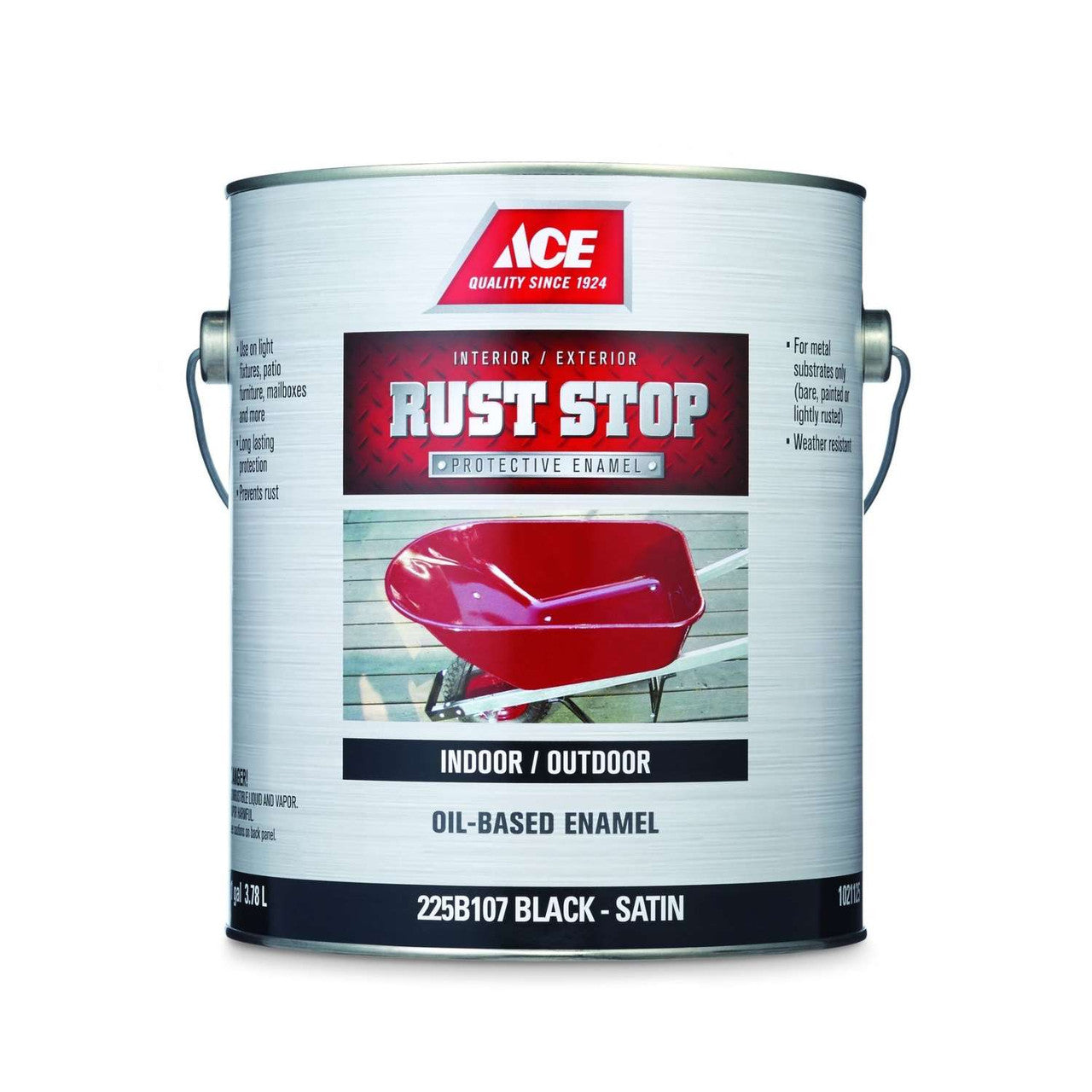 Rust Stop Satin Black Enamel Paint 1 Gal – Miller Industrial