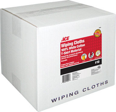 White Cotton Wiping Cloths #10 Box – Miller Industrial