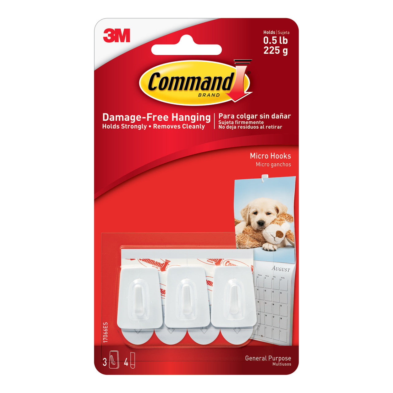 3M Command Small Plastic Micro Hooks 1-1/8 in. L 3 pk – Miller Industrial