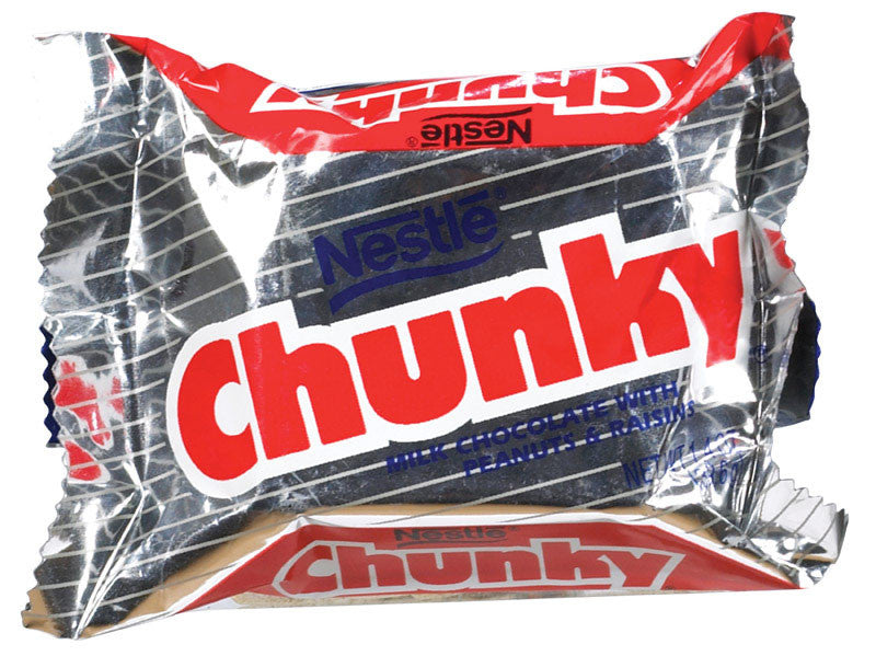 Nestle Chunky Peanut, Chocolate, Raisins Candy Bar 1.4 oz. – Miller ...