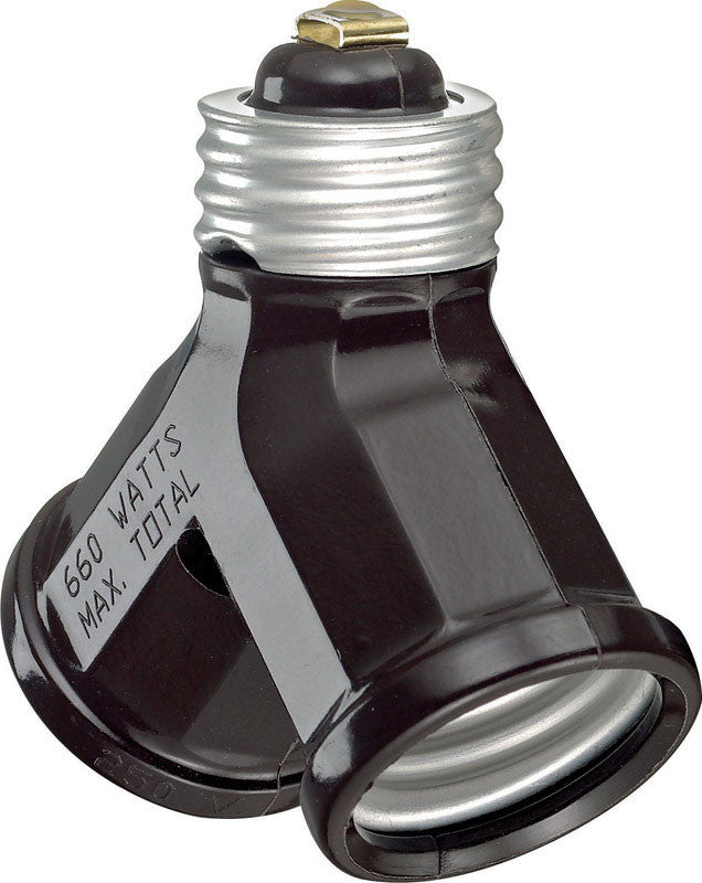Socket Twin Light Brown 660 Watt | Miller Industrial