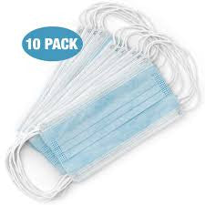10-Pack Disposable Surgical Masks – Miller Industrial