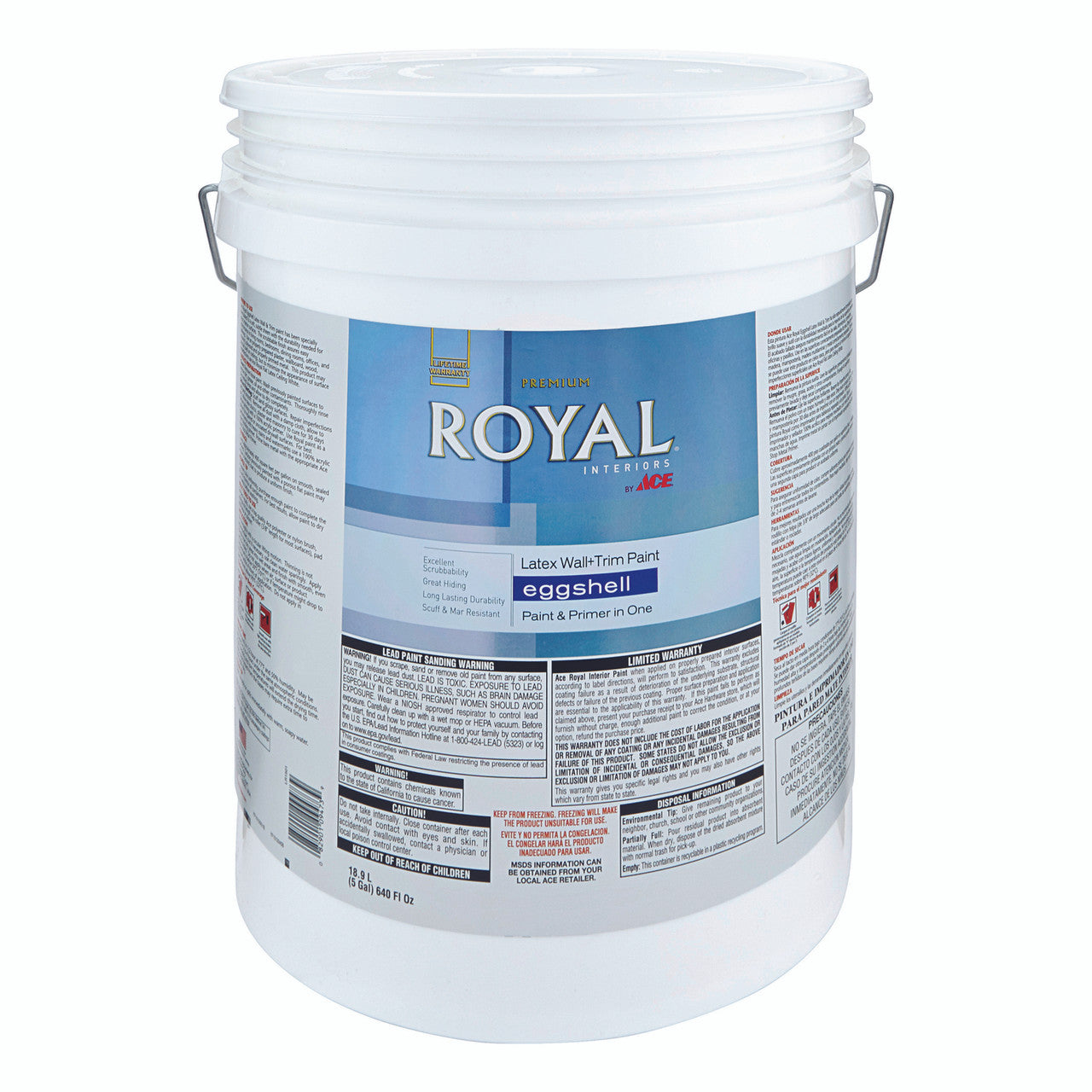 Ace Royal Eggshell Neutral Base Vinyl Acetate/Ethylene Interior Latex ...
