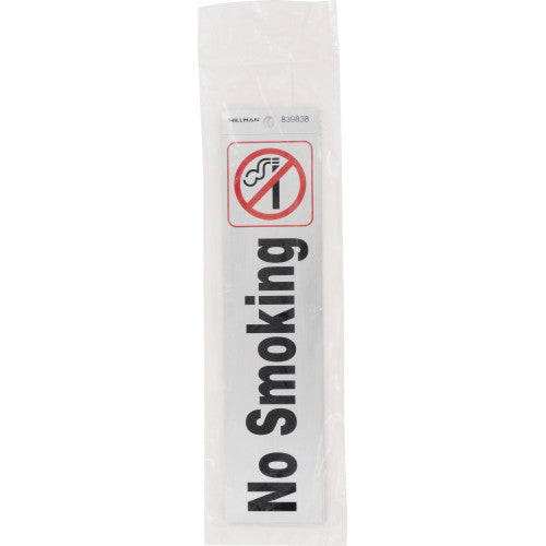Adhesive No Smoking Sign, 2" x 8" Symbol Included – Miller Industrial