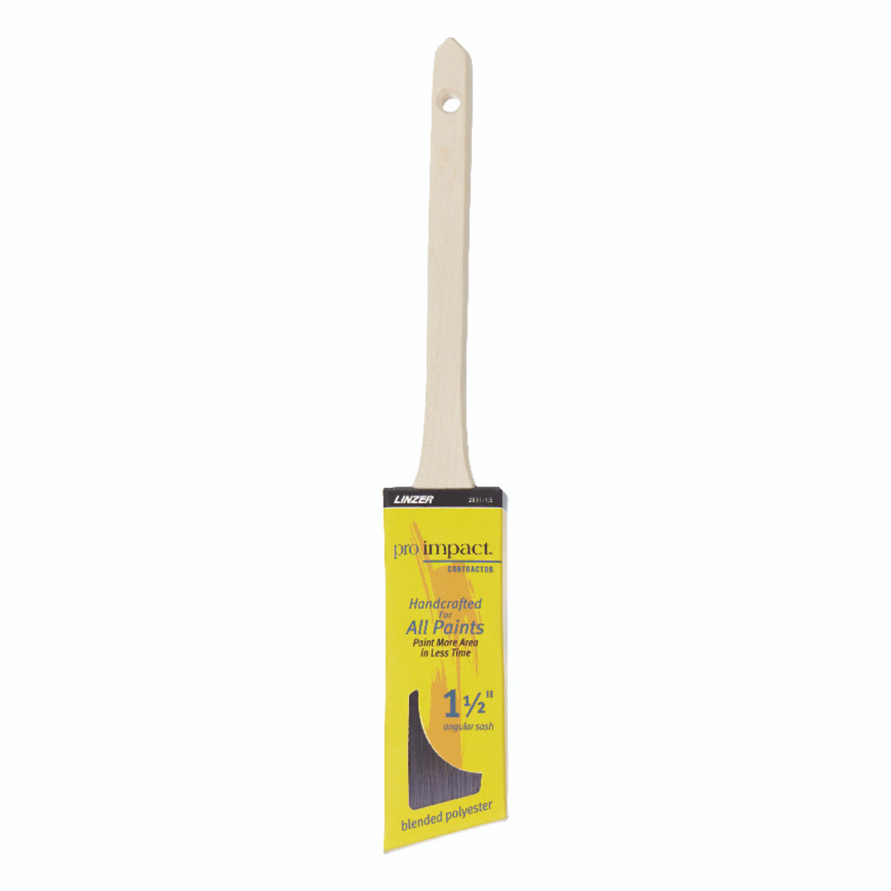 Linzer Pro Impact 1 1/2 in. W Thin Angle Contractor Paint Brush ...