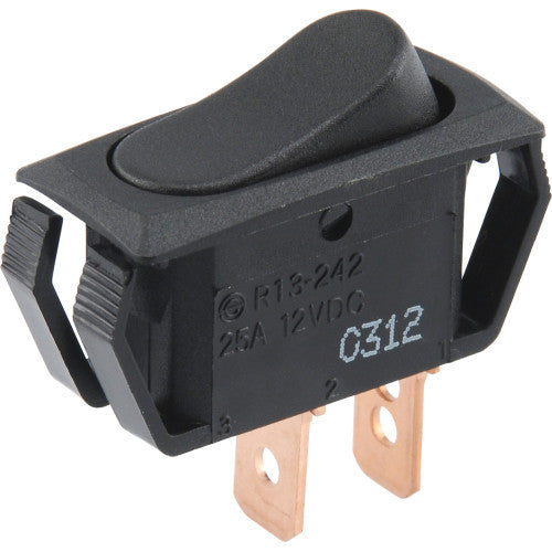 Lighted Rocker Switch 25A On-Off SPST Black – Miller Industrial